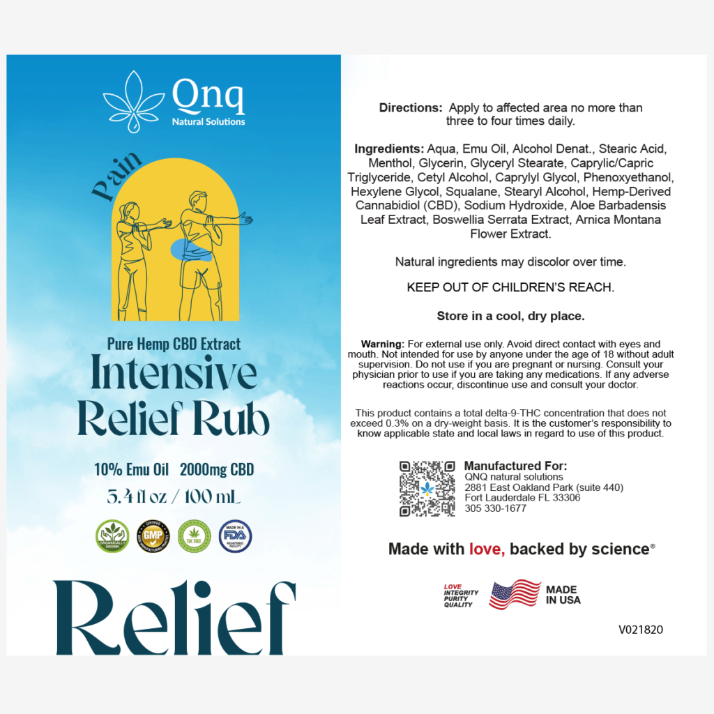 Pain Relief Rub - QNQ - Natural Solutions